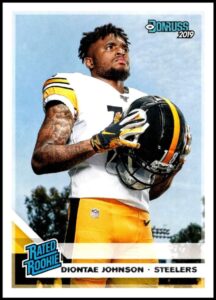 2019 donruss #327 diontae johnson nm-mt pittsburgh steelers officially licensed nfl trading card