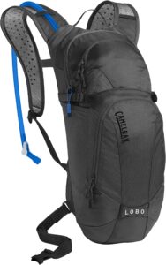 camelbak lobo bike hydration backpack - helmet carry - magnetic tube trap - 100oz - black