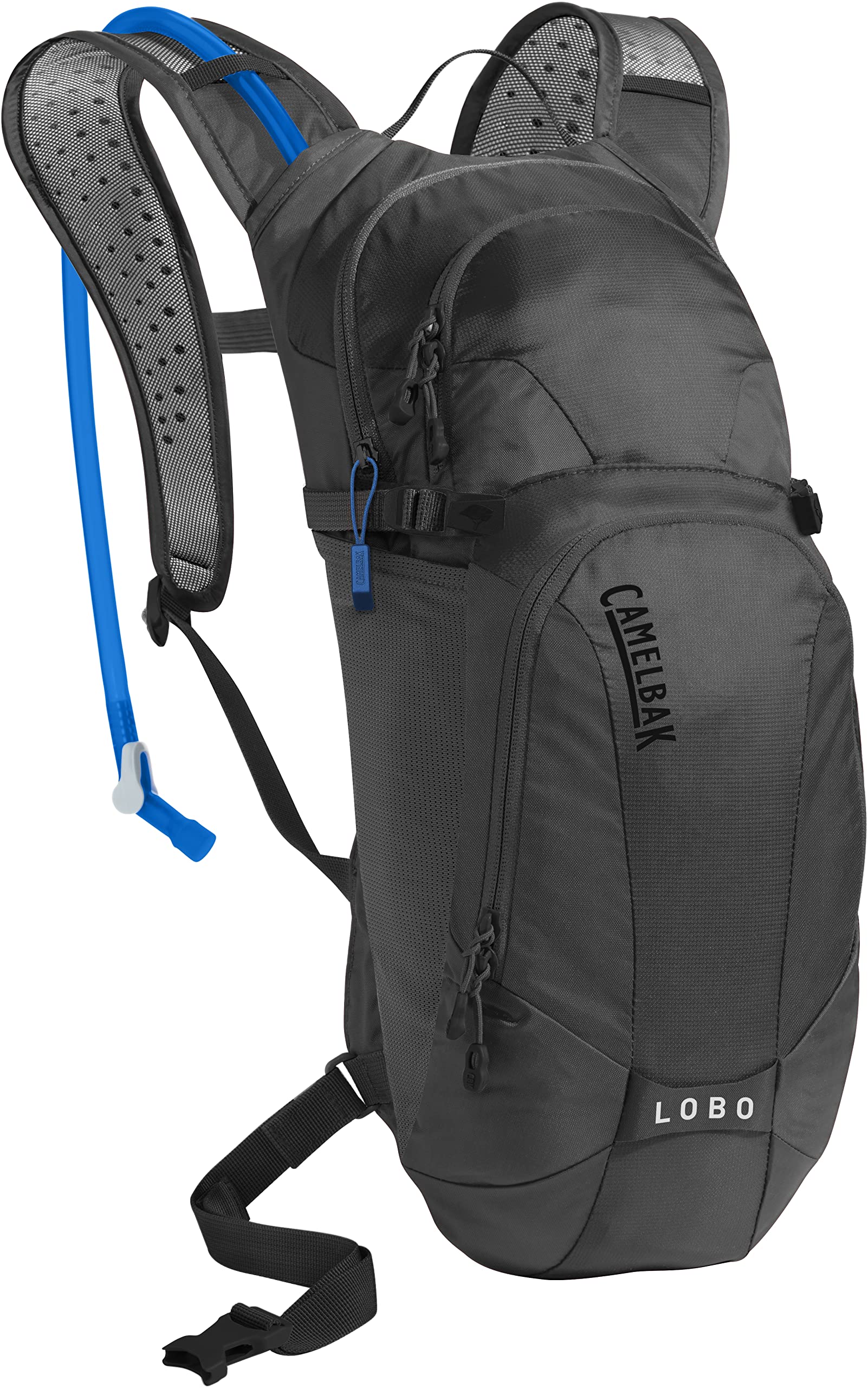 CamelBak Lobo Bike Hydration Backpack - Helmet Carry - Magnetic Tube Trap - 100oz - Black