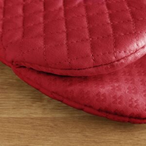 KitchenAid Asteroid Mini Oven Mitt, 5.5"x8", Fire Red 2 Count