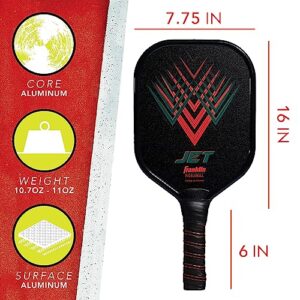 Franklin Sports Pickleball Paddles + Balls Starter Set - 2 Player Pickleball Rackets + Pickleballs - (2) Jet Aluminum Pickleball Paddles + (2) X-40 Pickleballs - USA Pickleball (USAPA) Approved