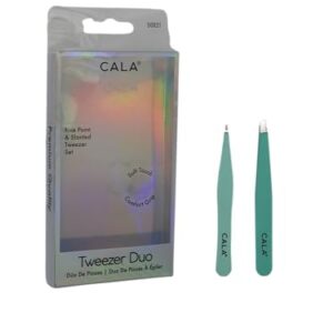 Cala Soft touch mint tweezer duo