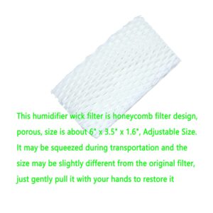 Mumaxun 12pcs Replacement for WF813 Humidifier Filter fit Relion RCM-832N & ProCare PCCM-832N, Duracraft DH-830, Robitussin DH-832, Sesame Street SH100 & SH200