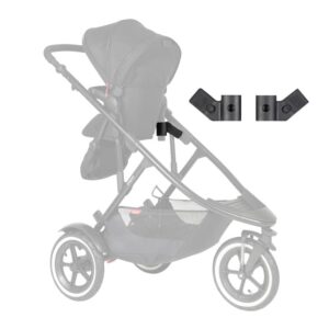 phil&teds inline stroller clip set for double kit & snug carry cot