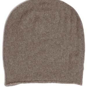 Fishers Finery Men's 100% Pure Cashmere Slouchy Beanie (Cappuccino)