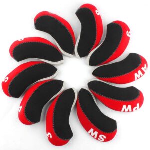 Golf Iron Head Covers 12Pcs Neoprene Golf Club Protector for Titleist Callaway Ping Taylormade