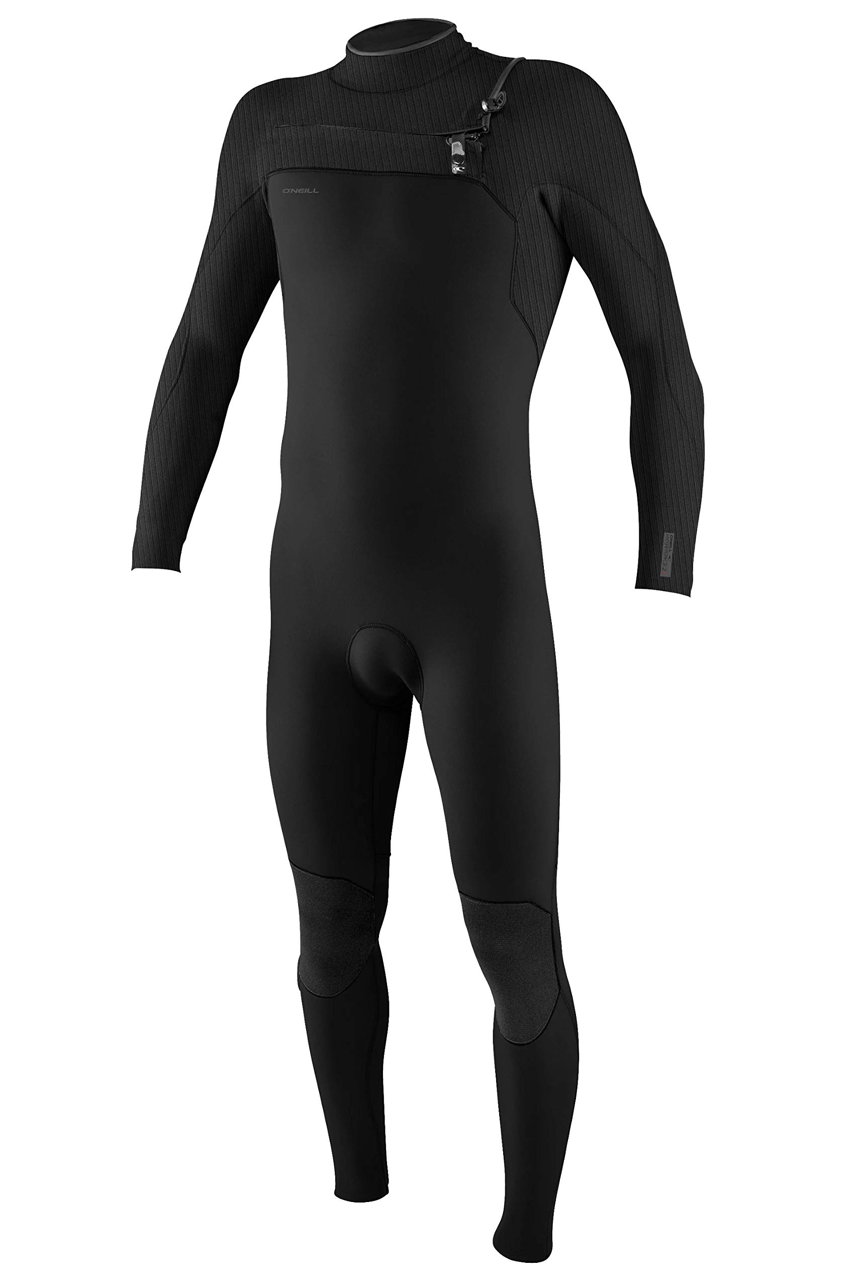 O'Neill Hyperfreak 3/2+ mm Chest Zip Full Wetsuit Black/Black XL (5'11"-6'1", 190-210 lbs)