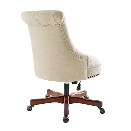 Linon Home Décor Leslie Beige Office Chair