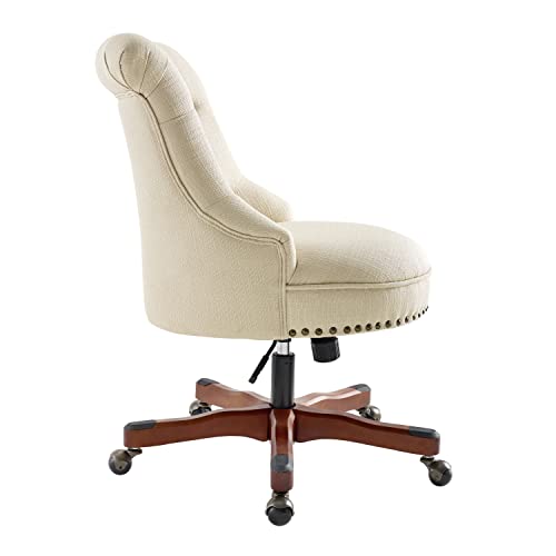 Linon Home Décor Leslie Beige Office Chair