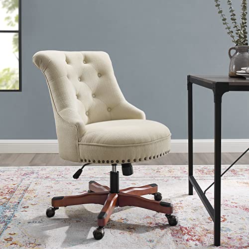 Linon Home Décor Leslie Beige Office Chair