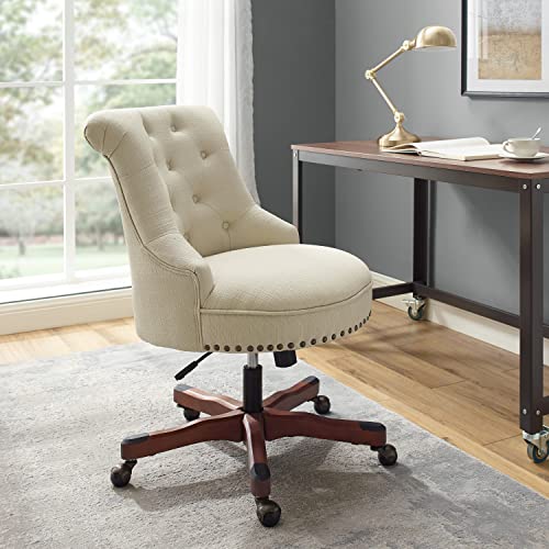 Linon Home Décor Leslie Beige Office Chair