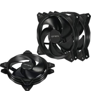 uphere long life computer case fan 120mm cooling case fan for computer cases cooling black 3-pack,pf120bk3-3