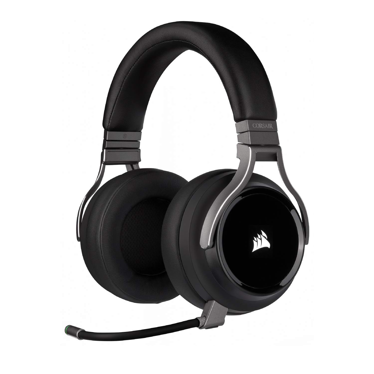 Corsair Virtuoso RGB Wireless Gaming Headset with 7.1 Surround Sound, Broadcast Microphone, Memory Foam Earcups, 20hr Battery - For PC, PS4