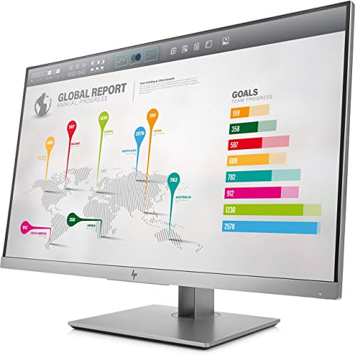 HP EliteDisplay 27-Inch Screen LED-Lit Monitor Black/Silver (1FH52A8#ABA) (Renewed)