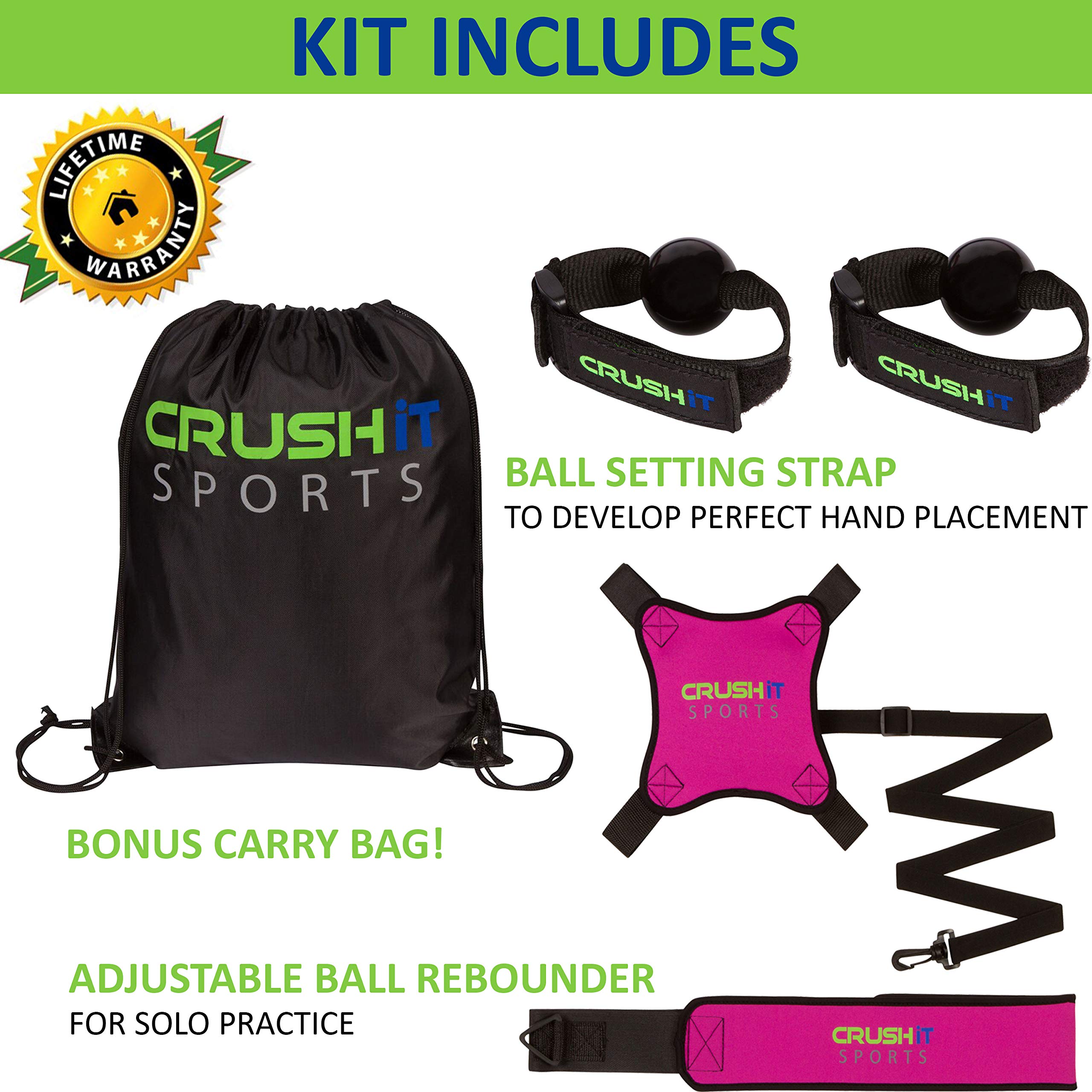 Crush It Sports Volleyball Training Aid (Pink)