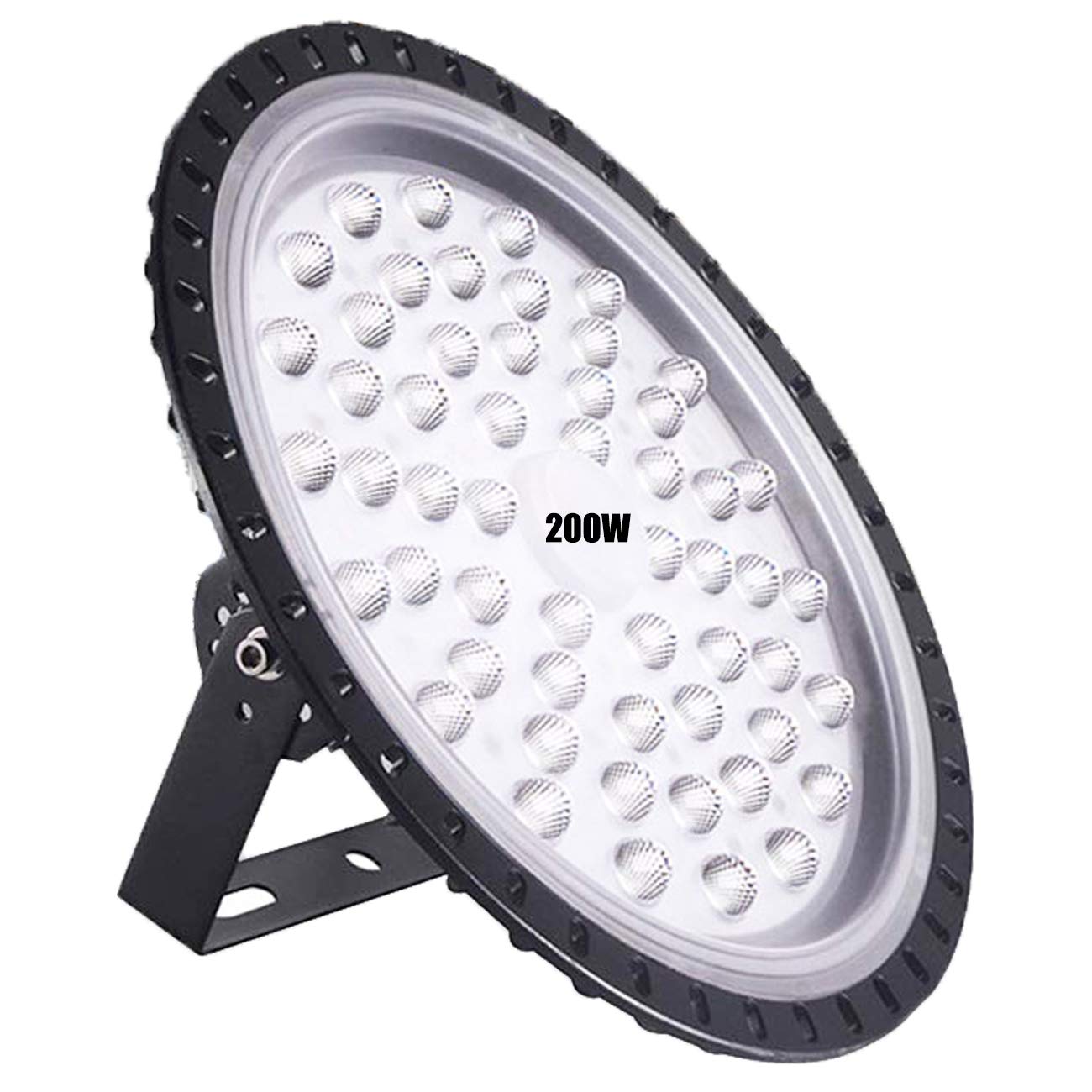 Donzake 200W UFO LED High Bay Light lamp Factory Warehouse Industrial Lighting 20000 Lumen 6000-6500K IP65 Warehouse LED Lights- Commercial Bay Lighting for Garage Factory Workshop Gym (200W 1pcs)