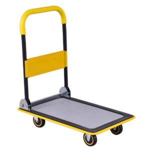 timmyhouse moving cart heavy duty folding warehouse utility dolly push hand truck trolley