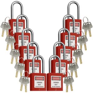 lockout tagout locks, safety padlocks, loto locks keyed differently lock out tag out device plastic