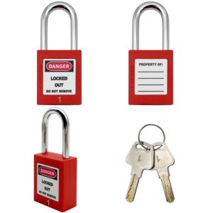 Lockout Tagout Locks, Safety Padlocks, Loto Locks Keyed Differently Lock Out Tag Out Device Plastic