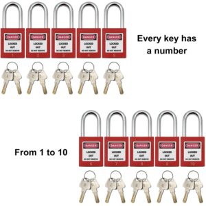 Lockout Tagout Locks, Safety Padlocks, Loto Locks Keyed Differently Lock Out Tag Out Device Plastic