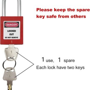 Lockout Tagout Locks, Safety Padlocks, Loto Locks Keyed Differently Lock Out Tag Out Device Plastic