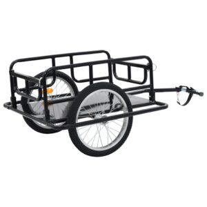 festnight bike cargo trailer 51.2"x28.7"x19.7" steel black