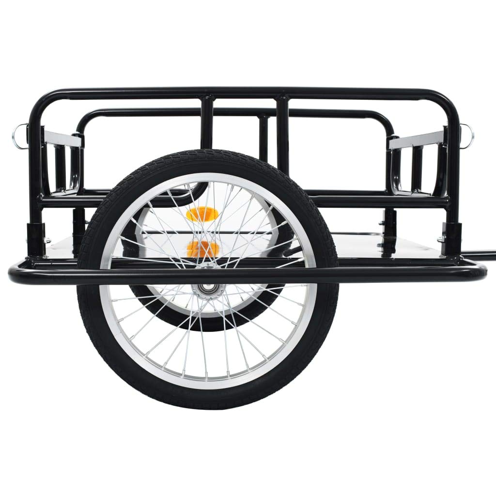 Festnight Bike Cargo Trailer 51.2"x28.7"x19.7" Steel Black