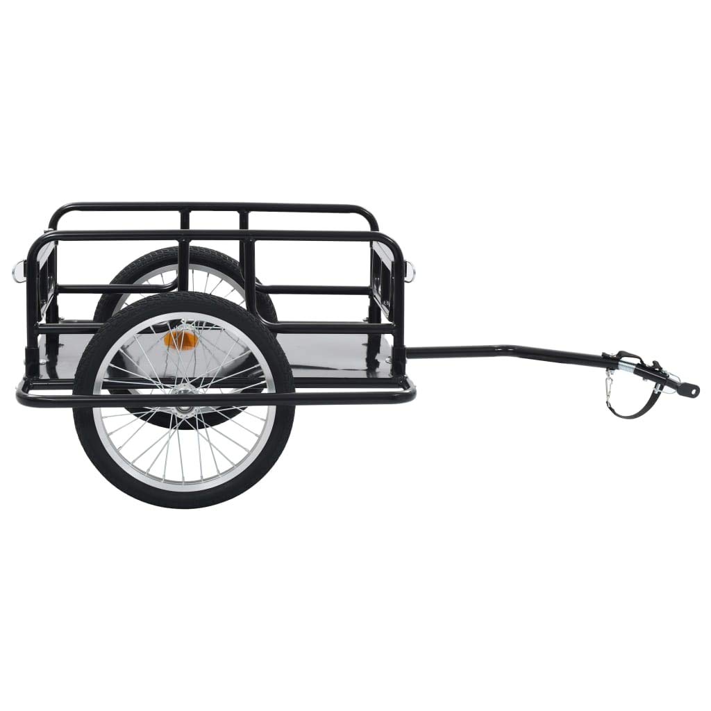 Festnight Bike Cargo Trailer 51.2"x28.7"x19.7" Steel Black