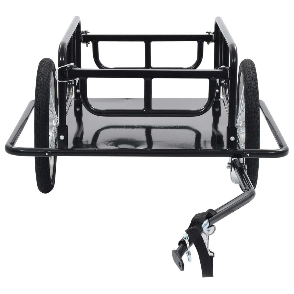 Festnight Bike Cargo Trailer 51.2"x28.7"x19.7" Steel Black