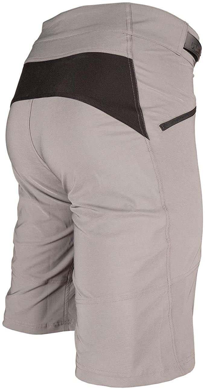 Urban Cycling Apparel Men's MTB Mountain Bike Shorts with Pad (X-Large, Grey)