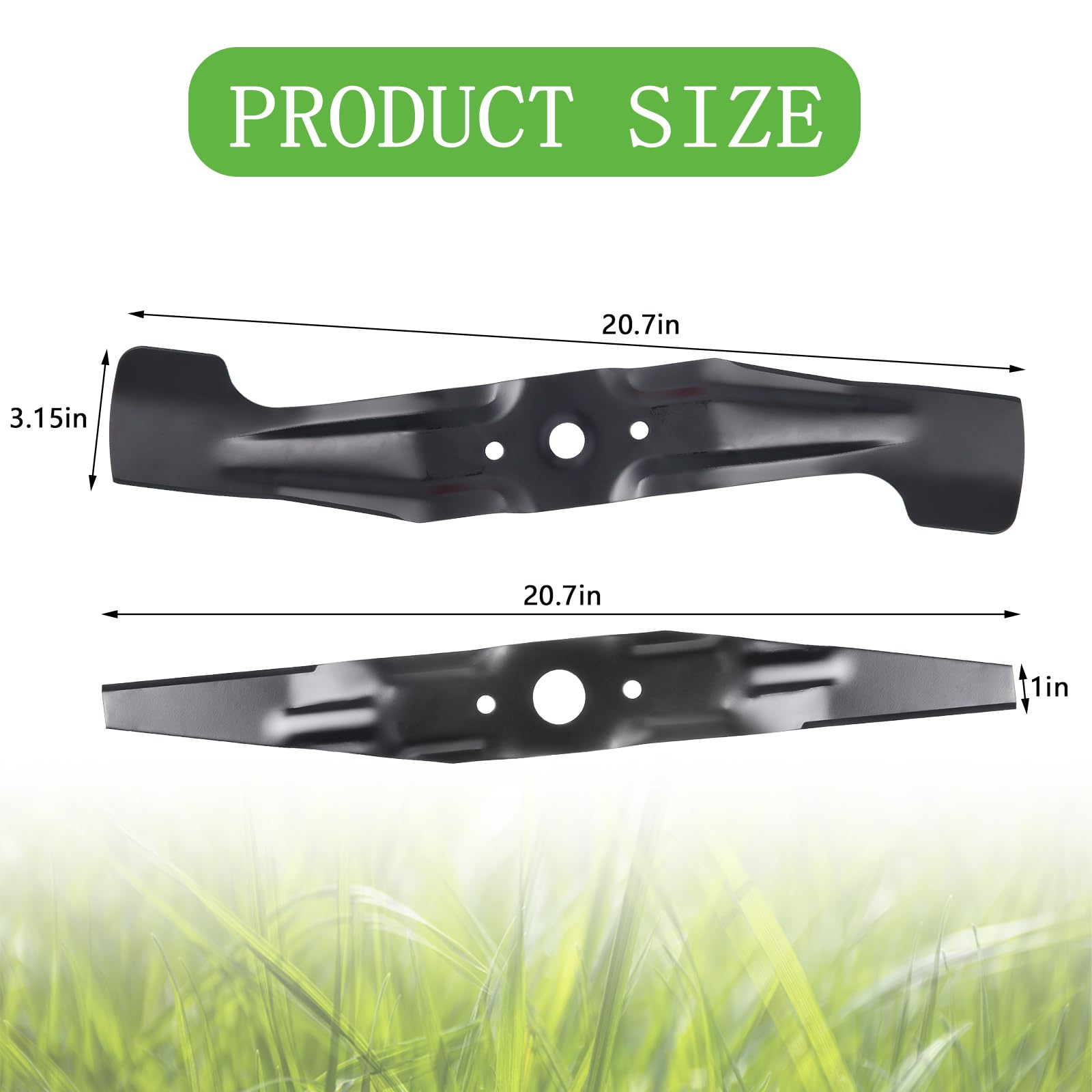 72531-VH7-000 & 72511-VH7-000 Lawn Mower Blade Set for HRX217, HRX217K1, HRX217K2, HRX217K3, HRX217K4 Mower 21" MicroCut Twin Blade Set