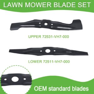 72531-VH7-000 & 72511-VH7-000 Lawn Mower Blade Set for HRX217, HRX217K1, HRX217K2, HRX217K3, HRX217K4 Mower 21" MicroCut Twin Blade Set