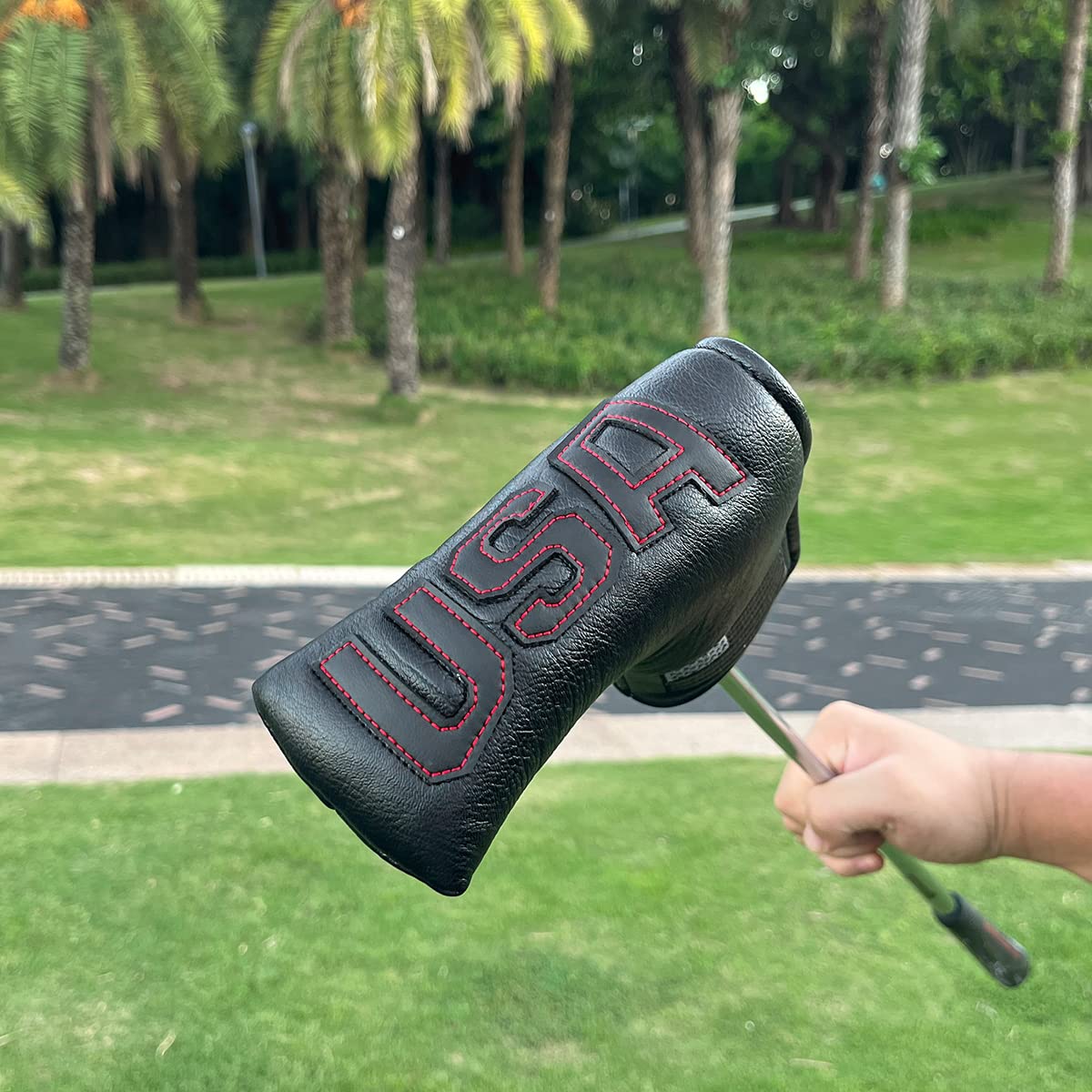 Golf Putter Cover Blade,USA Putter Headcovers Golf Club Head Covers for Putter Leather Golf Putter Head Covers with Magnetic for Odyssey Scotty Cameron