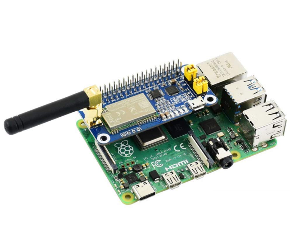 SX1262 LoRa HAT Covers 915MHz Frequency Band with Spread Spectrum Modulation Supports Raspberry Pi 1 2 3 4 Series Boards with UART Interface for STM32 @XYGStudy