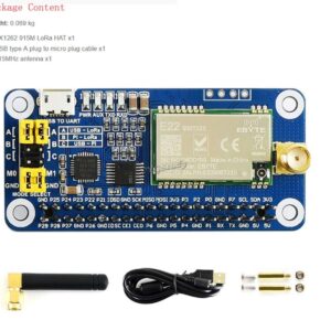 SX1262 LoRa HAT Covers 915MHz Frequency Band with Spread Spectrum Modulation Supports Raspberry Pi 1 2 3 4 Series Boards with UART Interface for STM32 @XYGStudy