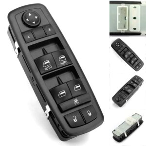 driver door master power window switch compatible for 2011-2014 jeep grand cherokee dodge durango replace oe # 68086693ac 68086693ad- double auto 11 pins, please check oe number and plug pins