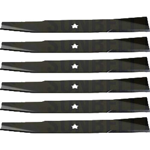 (6 Pack) Premium Medium Lift Replacement XHT Lawn Mower Blade Fits Husqvarna 917532139774 | 19.3125" x 2.25" / 5 Pt. Star Hole