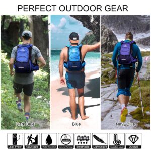 Mothybot Hydration Pack, Insulated Hydration Backpack with 2L BPA Free Water Bladder and Storage, Hiking Backpack for Men, Women, Kids for Running, Cycling, Camping - Keep Liquid Cool up to 5 Hours