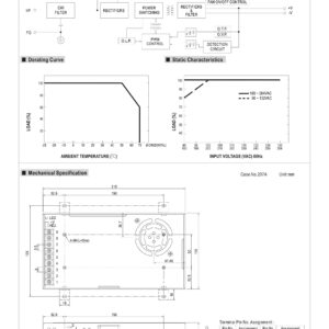 Mean Well LRS-350-24 DC Switching Power Supply, 24V 14.6A 350W