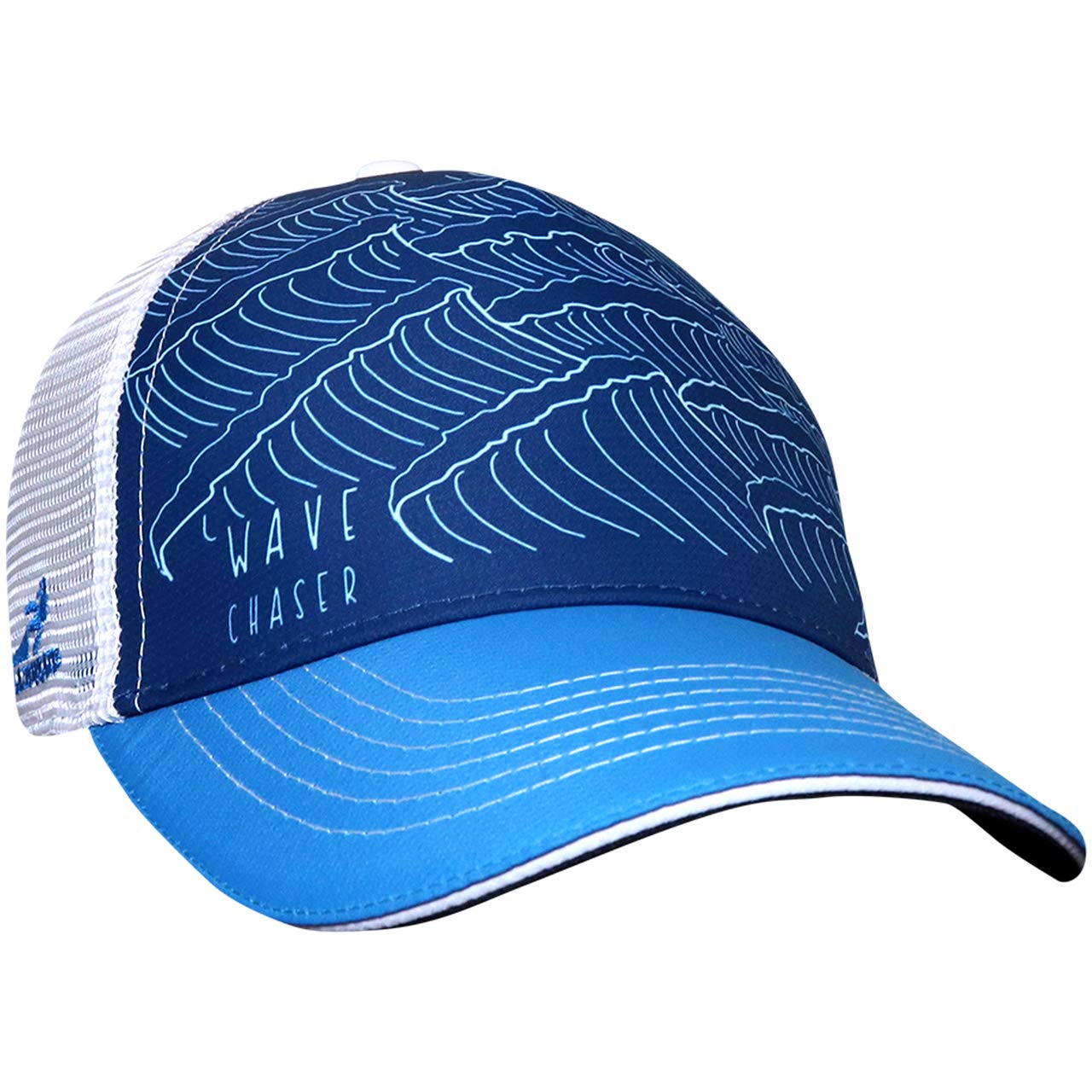 Headsweats Performance Adjustable Trucker Hat for Men and Women, Wave Chaser, One Size