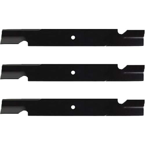 (3 Pack) Premium High Lift - Notched Replacement XHT Lawn Mower Blade Fits Toro/Wheel Horse 105-7778 | 24.4375" x 3" / 0.625" Hole