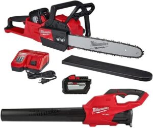 milwaukee 2727-21hdp m18 fuel 16 in. chainsaw with free blower kit