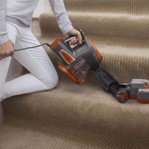 Shark Rocket HV302 Ultra-Light Corded Bagless Vacuum for Carpet and Hard Floor Cleaning with Swivel Steering, Orange (Renewed)