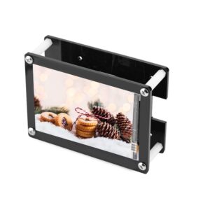 Zopsc 3.5 inch LCD Screen Display, Supports 1080P Display, Monitor IPS 60fps for + Black Acrylic Case with Multi Languages Menu