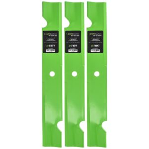 8ten lawnrazor mower blade set for scag 482878 481707 481711 exmark 1-633482 539100341 (medium lift) 3 pack