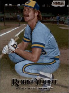 2019 stadium club baseball #182 robin yount milwaukee brewers official topps mlb trading card