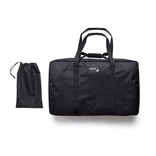 JumpOff Jo - Travel Bag and Transport Tote for Baby Lounger, Keep Newborn Loungers Clean and Secure, Compatible with DockATot, Snuggle Me and Other Baby Nest Pillows (Black)