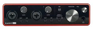 focusrite scarlett 2i2 3rd gen 192khz usb audio interface w/ pro tools first