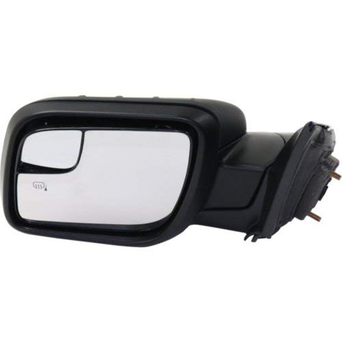 Kool-Vue Mirror Compatible with Ford Explorer 2011-2015 Driver Side Power Power Folding Heated with Puddle and Signal Light with Small Housing Paintable