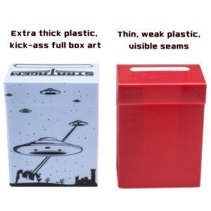 Stratagem The Big Box Card Deck Box w Divider|TCG Box for Baseball Cards, MTG, Trading Card Games| 1 Pack - UFO